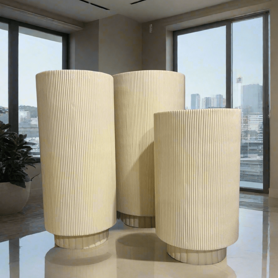 Fluted Fiberglass Planters – Pots For Plants