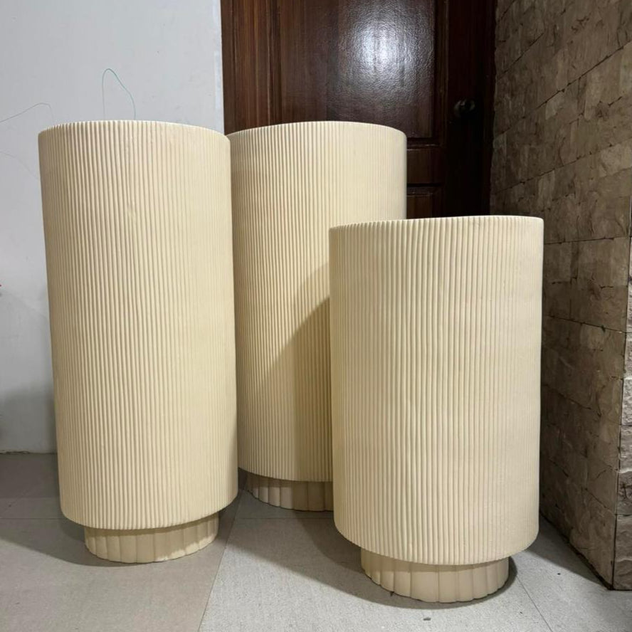 FREYJA Fluted Fiberglass Planters – Pots For Plants