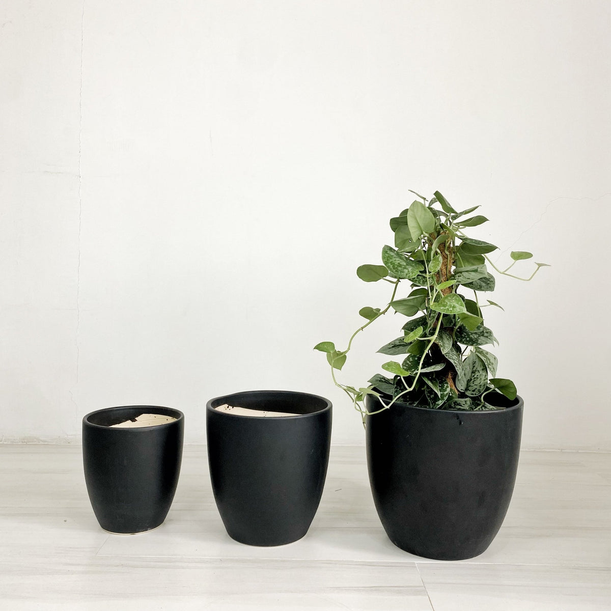 ES1259 Cup Shaped Glazed Clay Ceramic Floor Pot – Pots For Plants