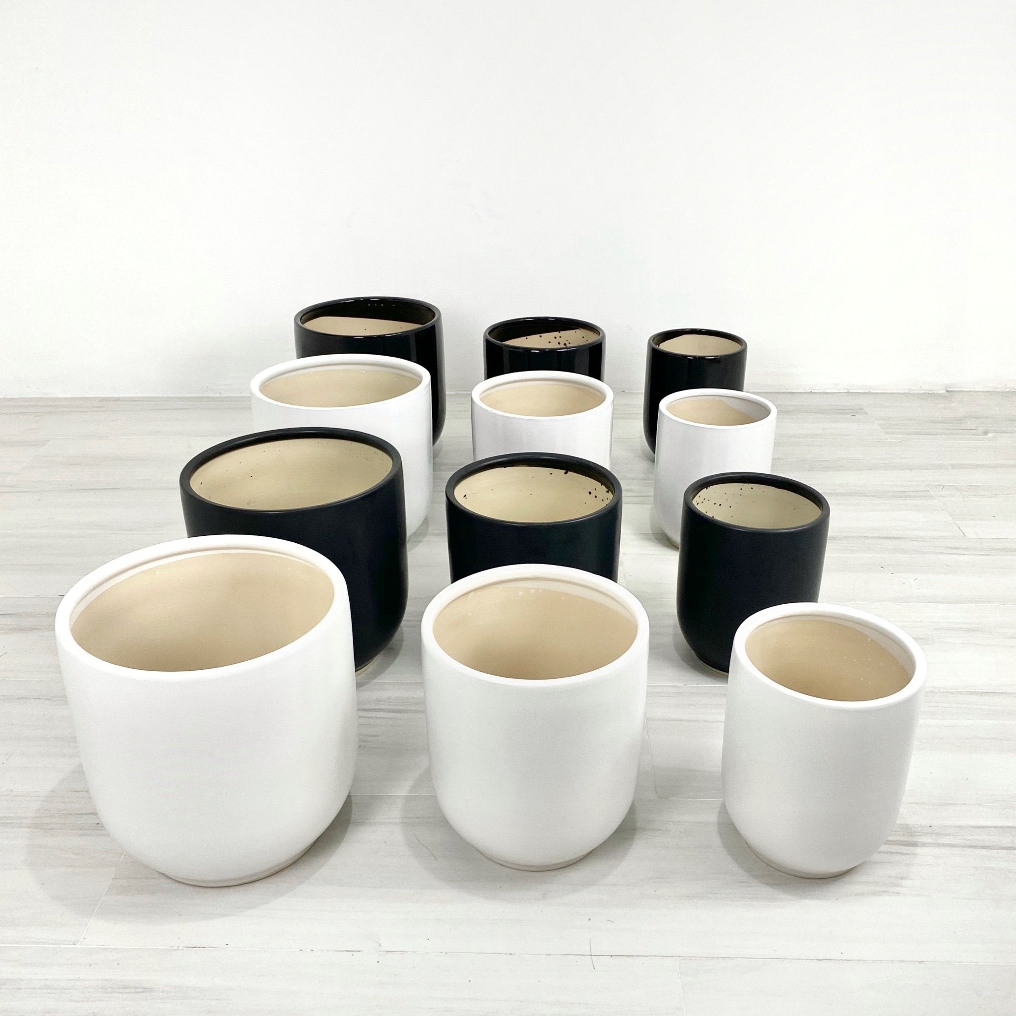 ES1260 Round Glazed Clay Earthenware Ceramic Floor Pots – Pots For Plants